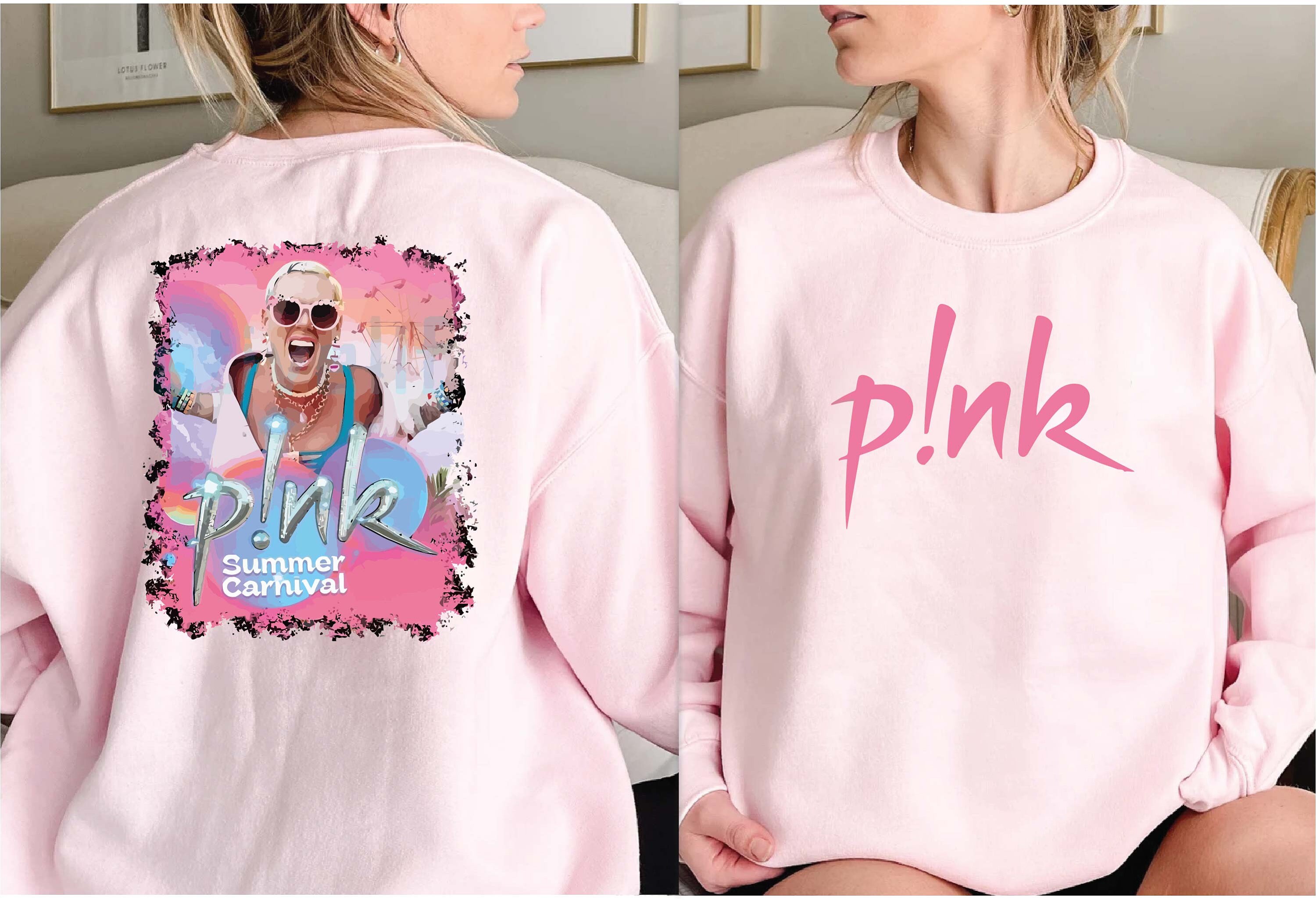 P!nk Pink Singer Summer Carnival 2024 Tour Shirt, Pink Fan Lovers Shirt ...