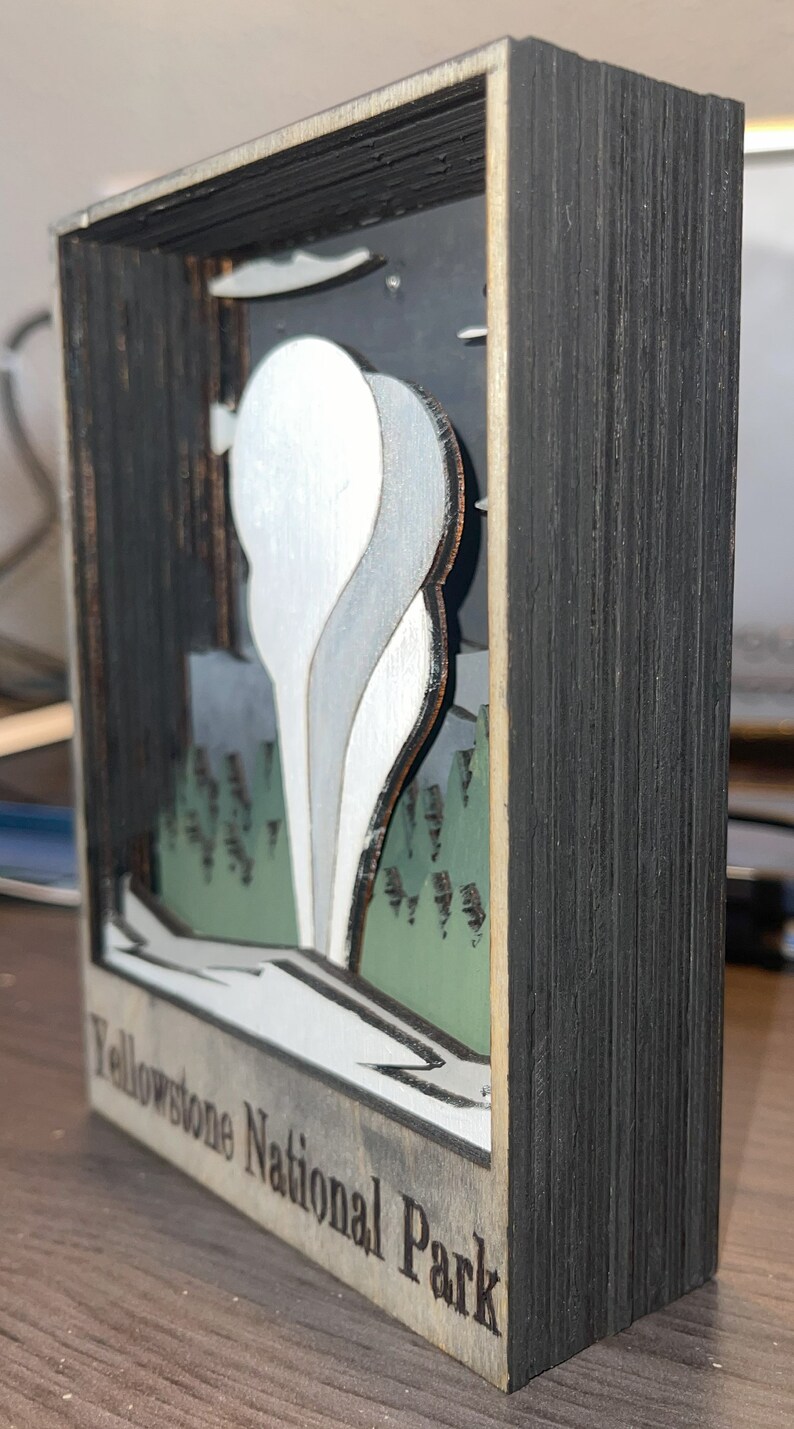 Yellowstone National Park - Multi-layered Art - Laser Cutting File, SVG ...