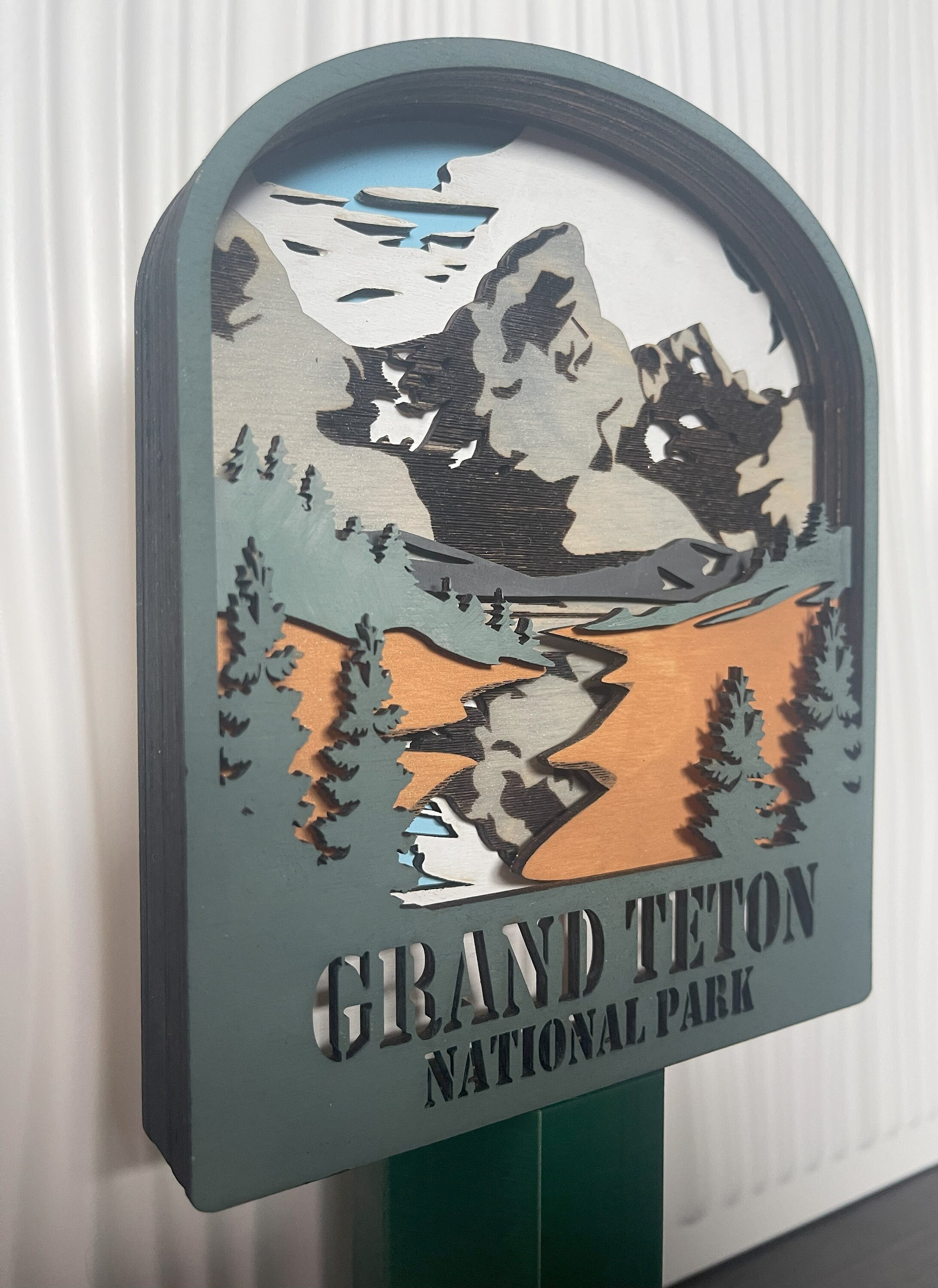 Grand Teton National Park - Multi-layered Art - Laser Cutting File, SVG ...