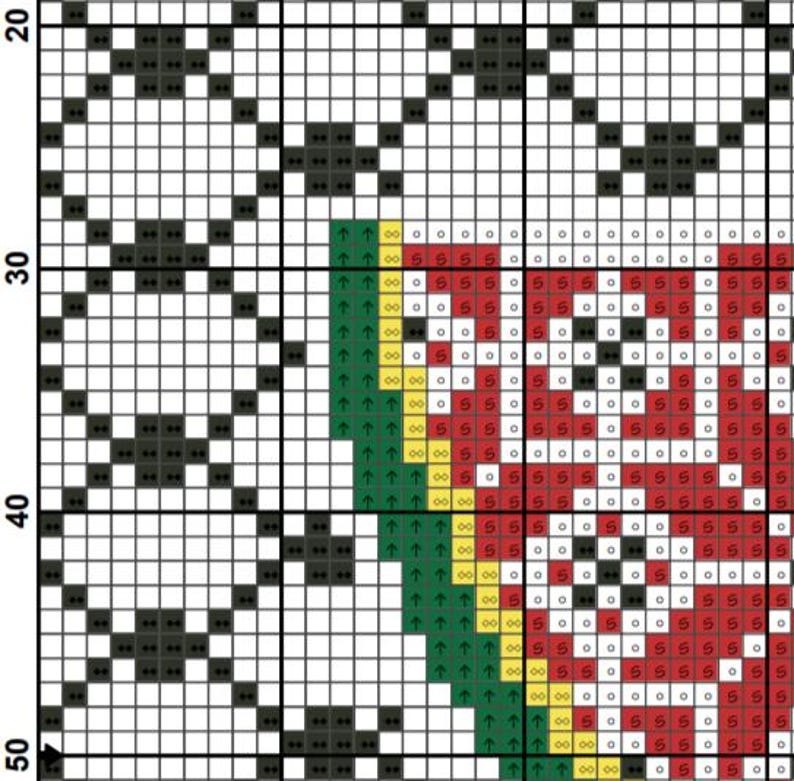 Palestine Watermelon Keffiyeh Cross Stitch Pattern, Traditional Arabic ...