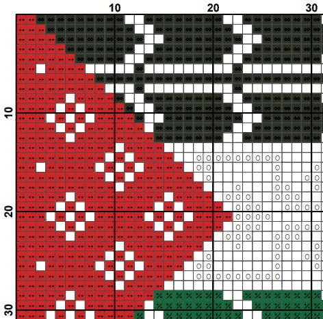Set of 4 Small Palestine Flags Tatreez Cross Stitch Pattern ...