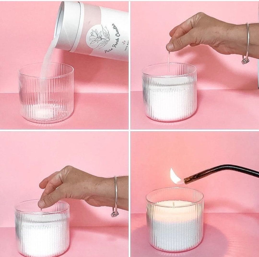 Pure Fresh Candles Granulated, Plant Based, Natural Reuseable Candle ...