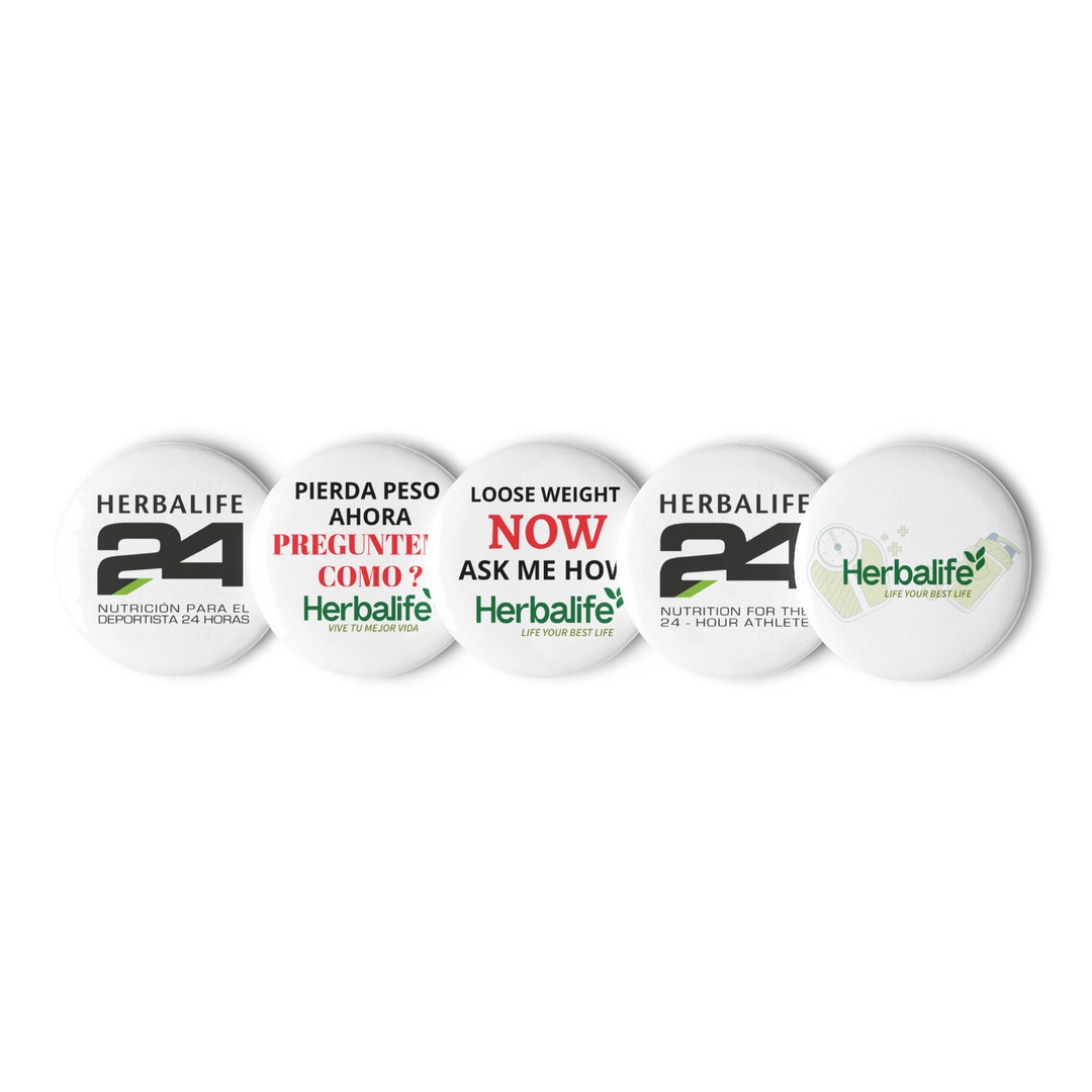 Herbalife Pin Buttons: Motivational Badges, Set of 5 - Etsy UK
