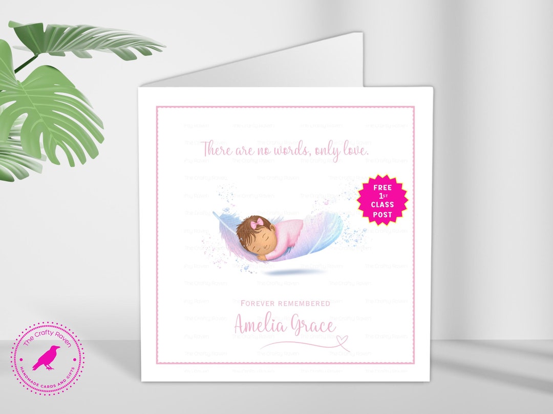 Personalised Baby Loss Sympathy Card. - Etsy