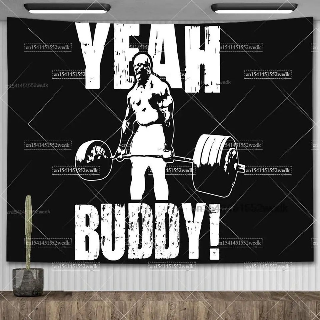 Yeah Buddy Motivational Gym Pump Tapestry Cool Gym Sport - Etsy