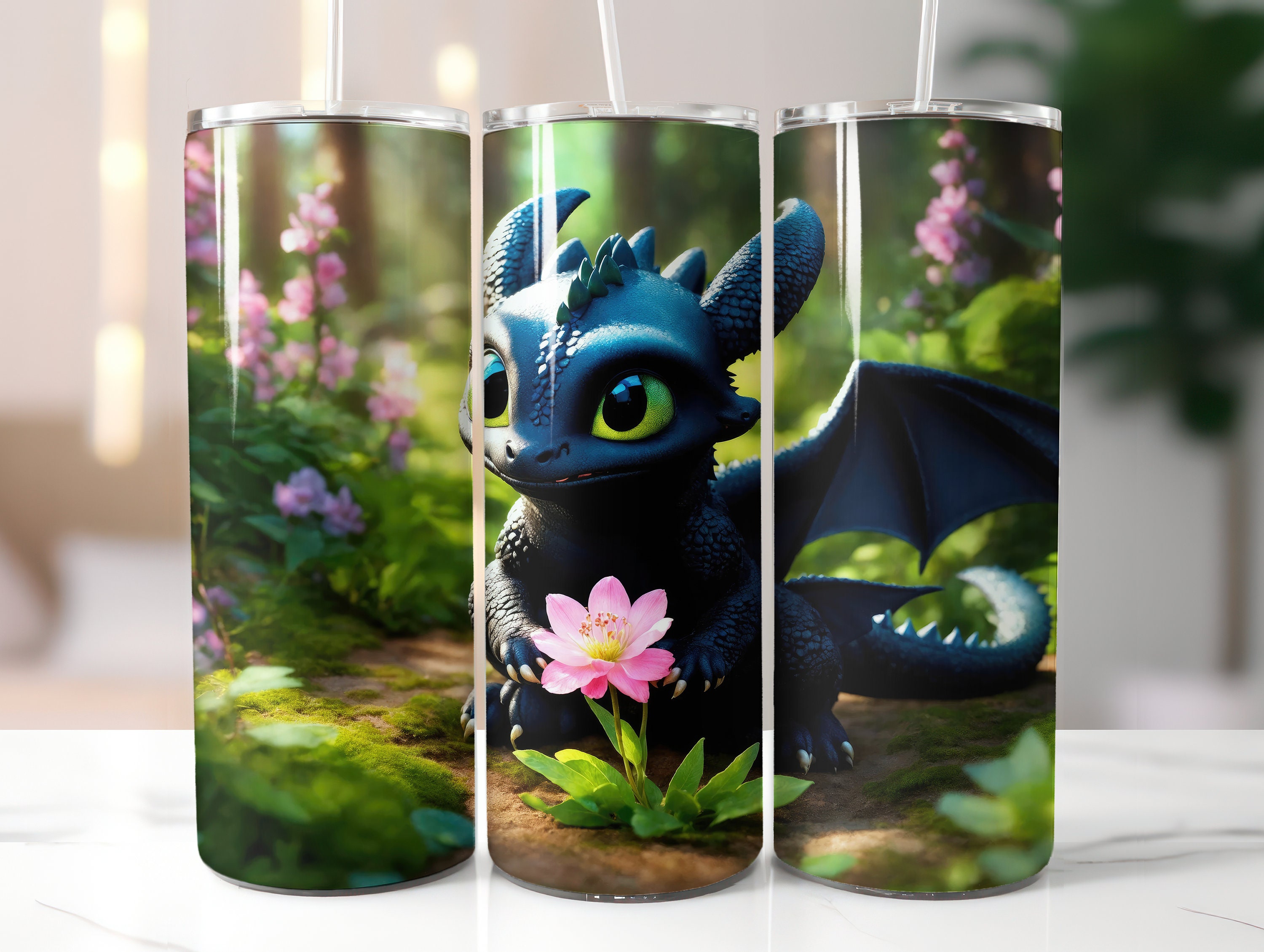Toothless Tumbler Wrap, 3 Toothless Tumbler Design, Sublimation Design ...