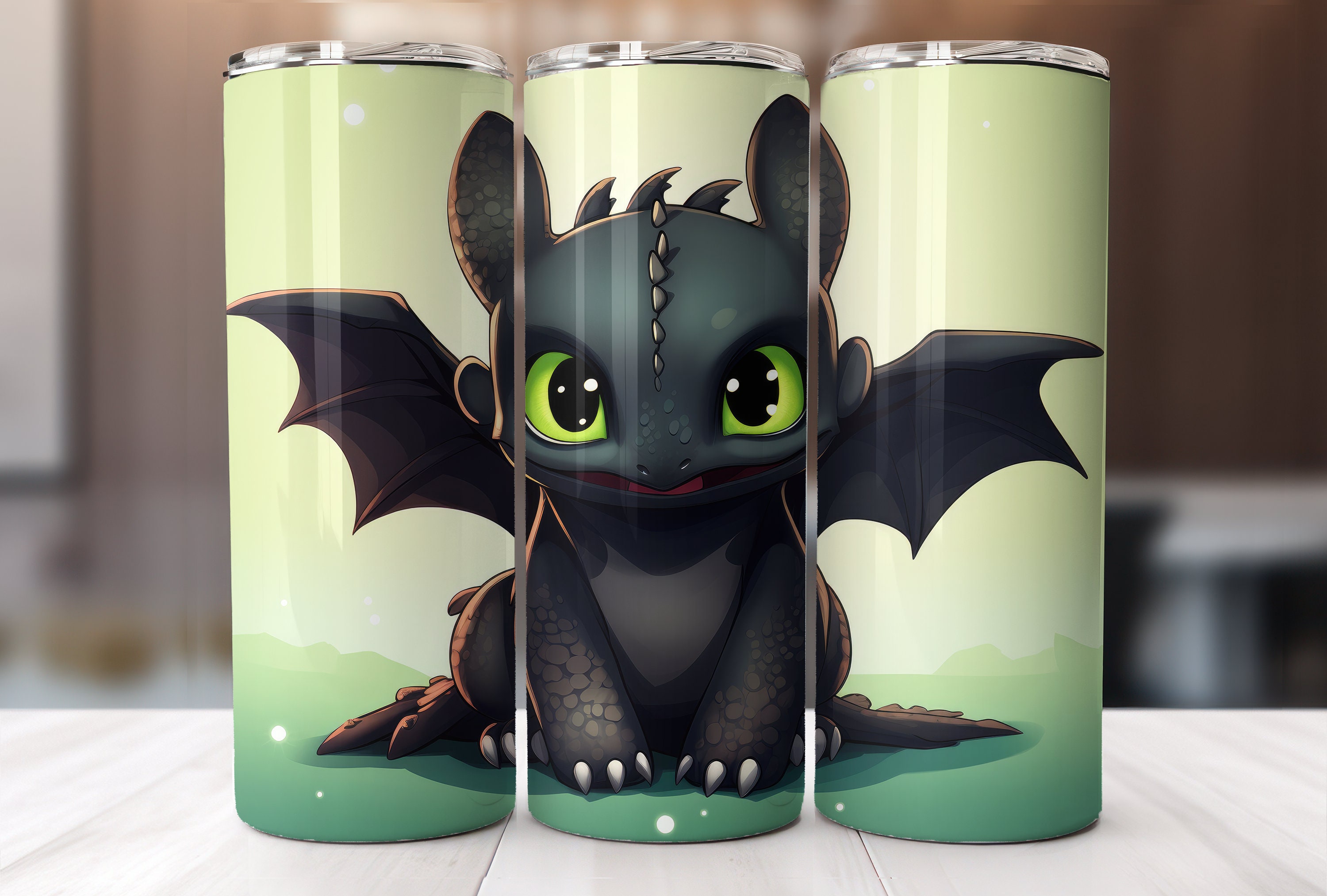 Toothless Tumbler Wrap, 3 Toothless Tumbler Design, Sublimation Design ...