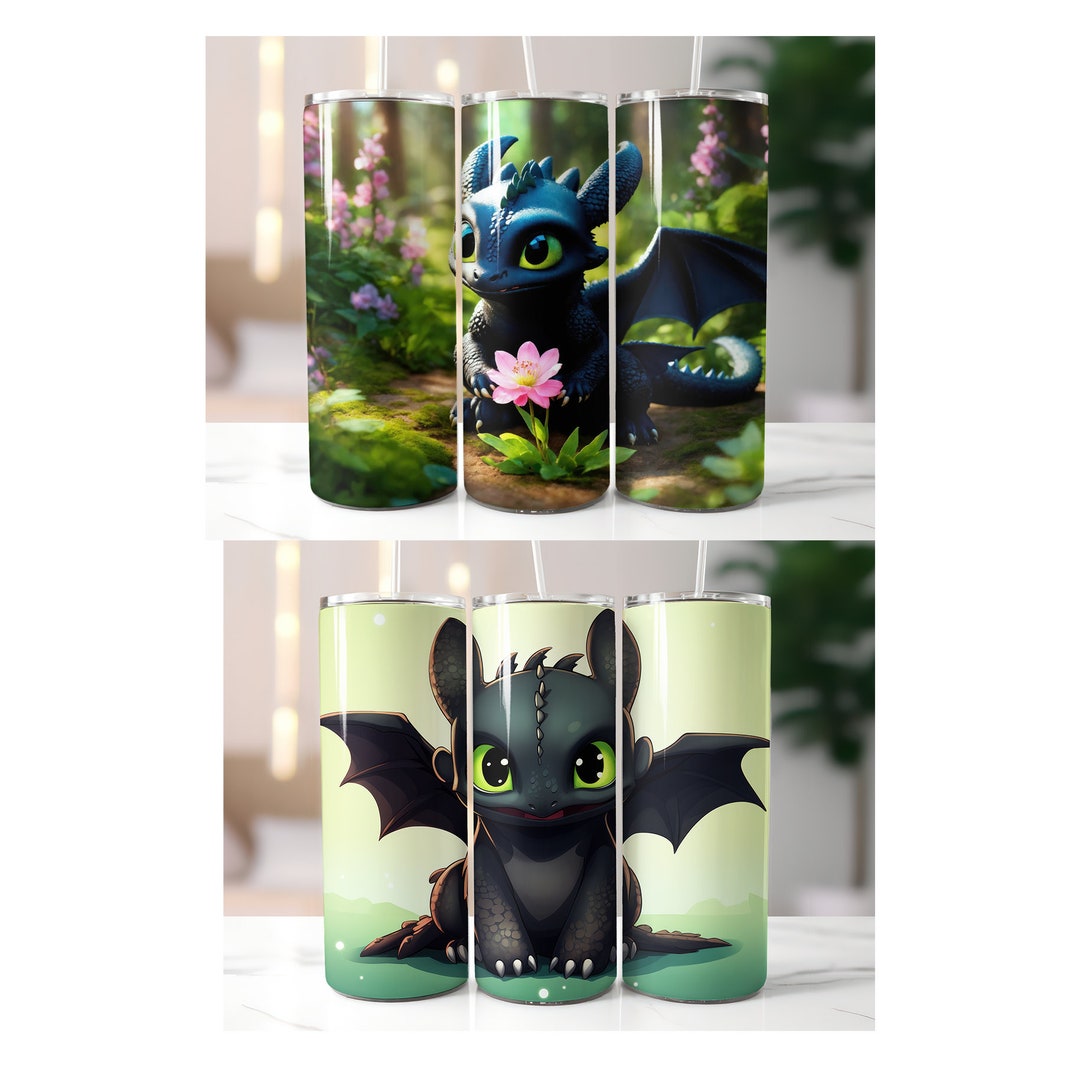 Toothless Tumbler Wrap, 3 Toothless Tumbler Design, Sublimation Design ...
