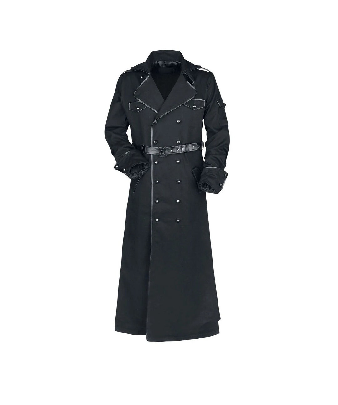 Customize HANDMADE Wool MEN Gothic Military Rock Steampunk Jackets, Men ...