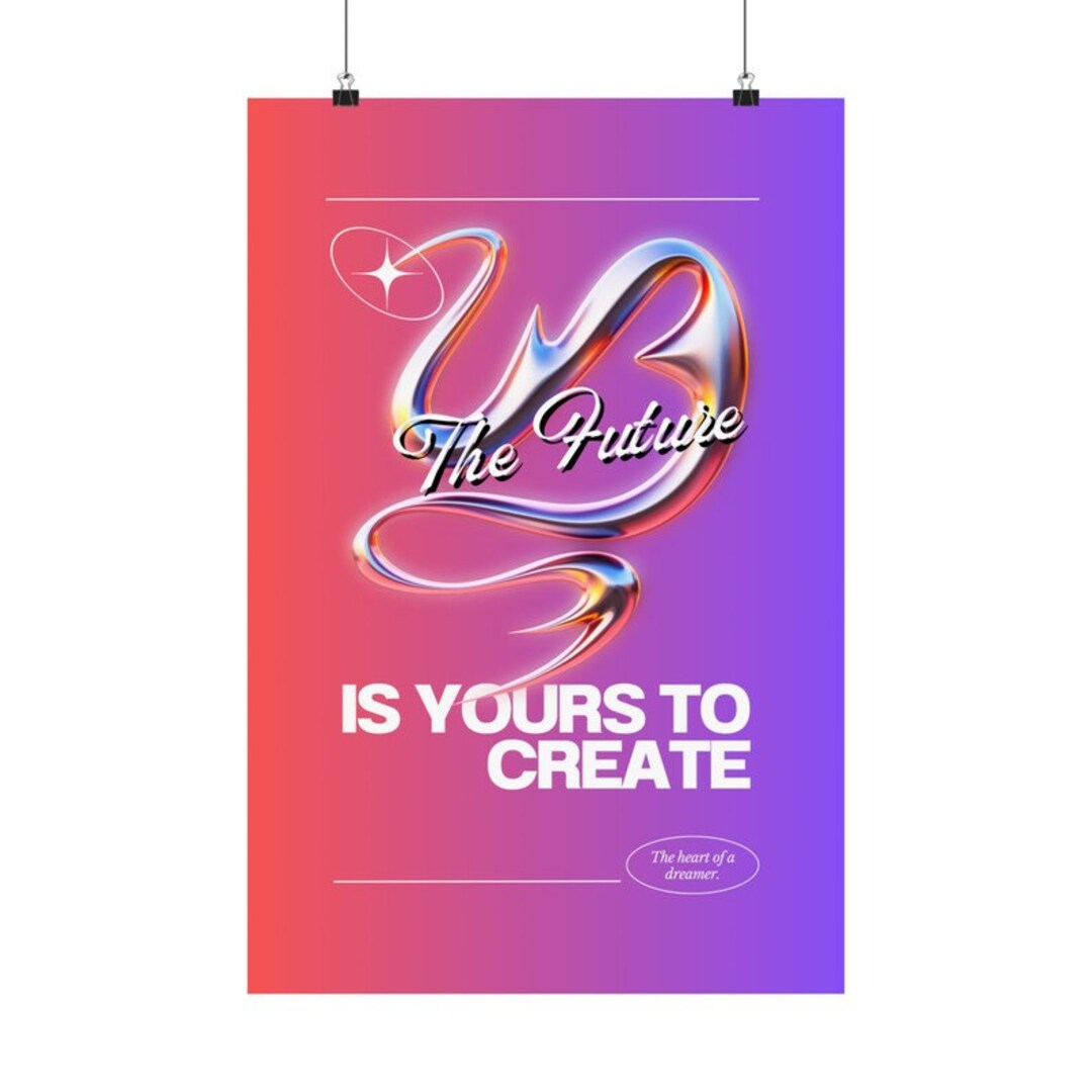 Dreamcore Y2k Poster | Aesthetic Print | Futuristic Wall Art Digital ...