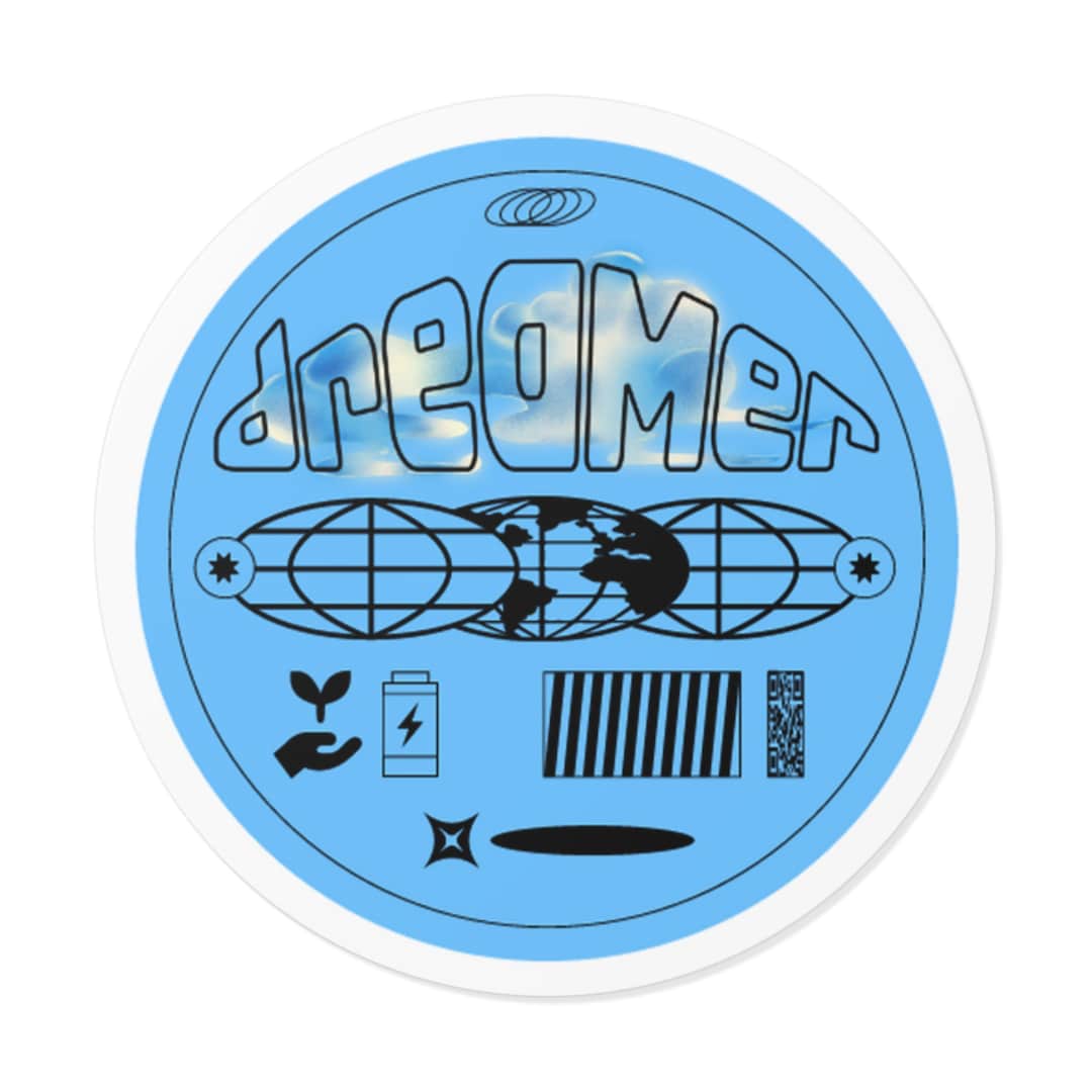 Dreamcore Y2k Sticker | Aesthetic Round Vinyl Stickers | Vaporwave ...