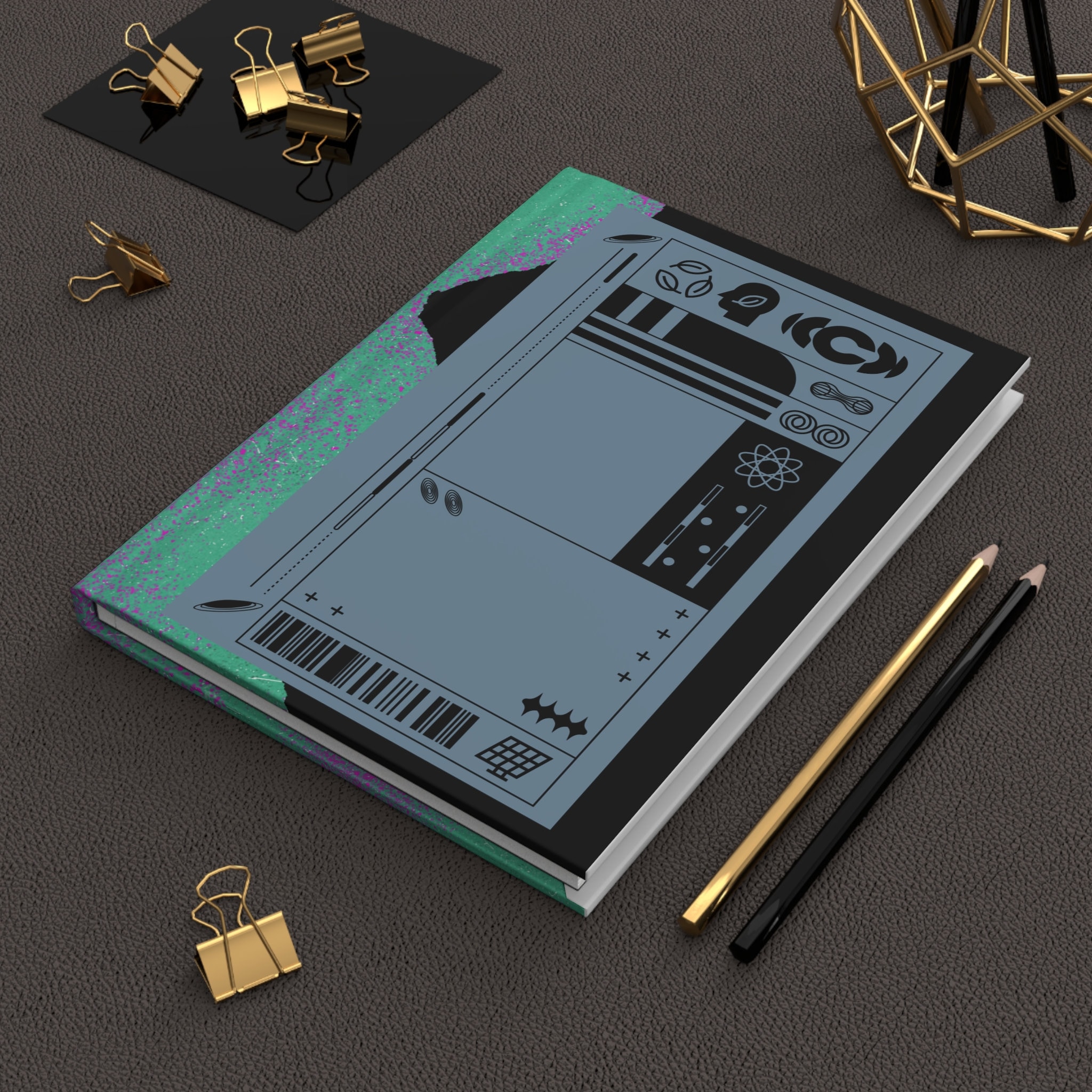 Cyberpunk Journal | Y2k Aesthetic Hardcover Journal | Retro 90's 00's ...