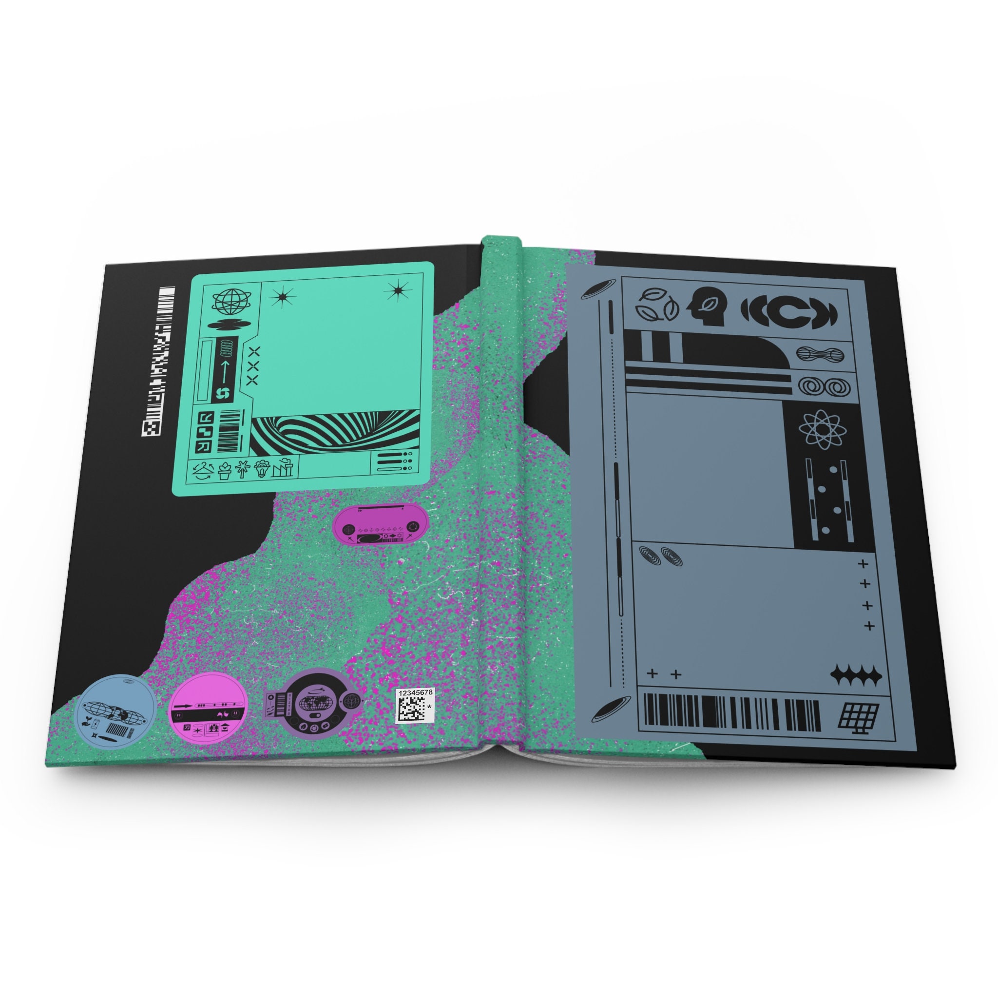 Cyberpunk Journal | Y2k Aesthetic Hardcover Journal | Retro 90's 00's ...