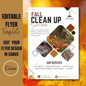 Leaf Removal Service Flyer - Etsy