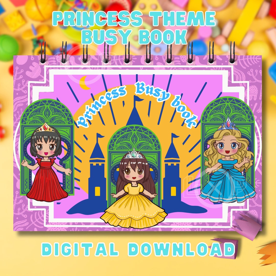 Princess Busy Book Printable File. Instant Digital Download. Princess ...