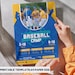 Editable Baseball Camp Flyer Template: Printable Sports Poster (A4 ...