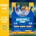 Editable Baseball Camp Flyer Template: Printable Sports Poster (A4 ...