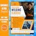 Welding Classes Flyer Template: Editable Canva Design for Trade Schools ...