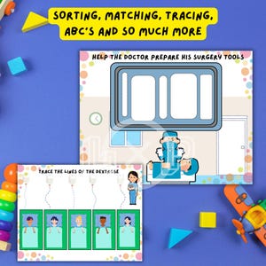 Hospital Theme Busy Book. Digital Download PDF File. Activity Sheets ...