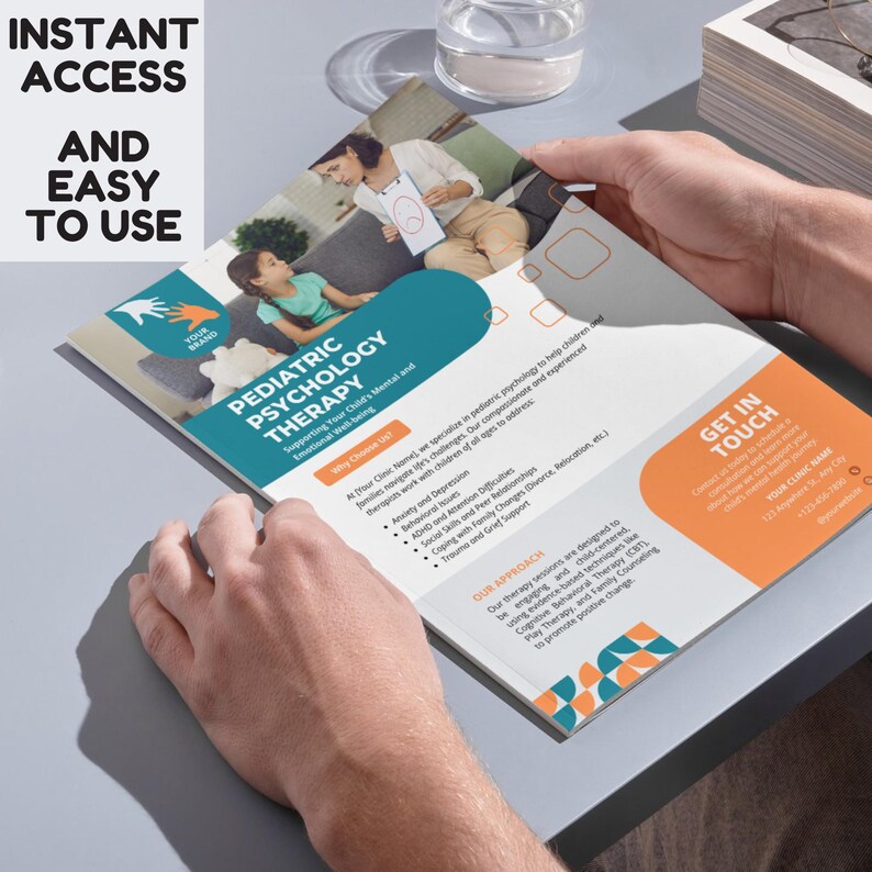 Pediatric Psychology Flyer Template: Customizable Counseling Design ...