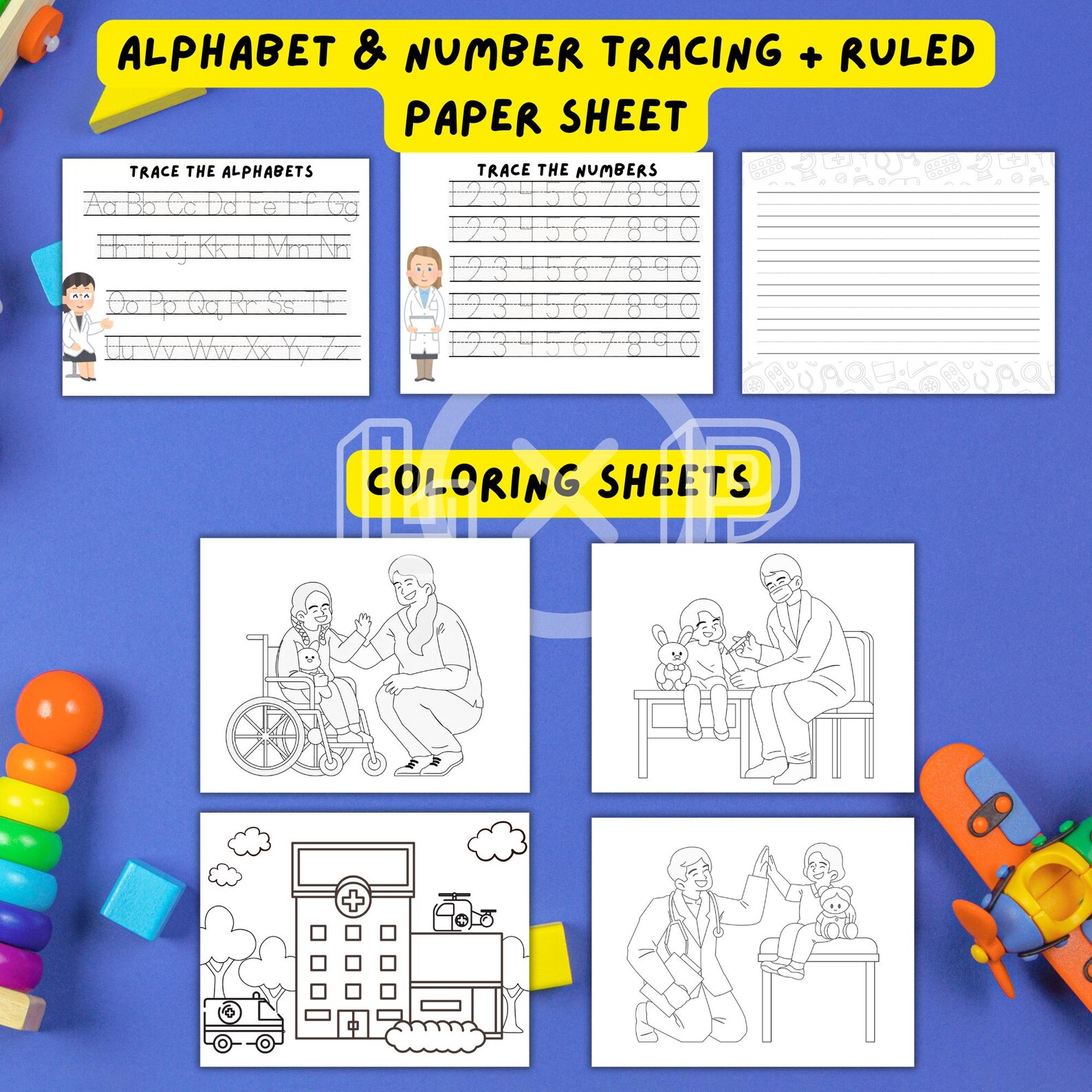 Hospital Theme Busy Book. Digital Download PDF File. Activity Sheets ...