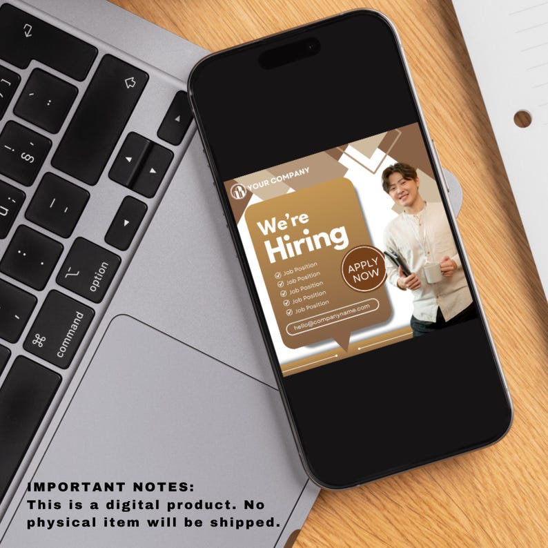 Editable Hiring Flyer Template – Modern Canva Design for Job ...