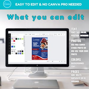 Septic Tank Cleaner Flyer Template: Canva Design (digital Download) - Etsy