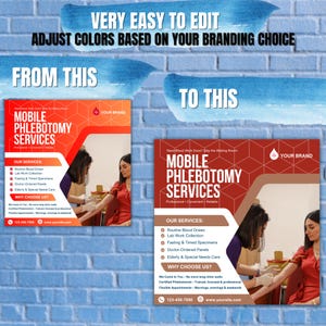 Mobile Phlebotomy Flyer Template: Healthcare Marketing Design (canva ...
