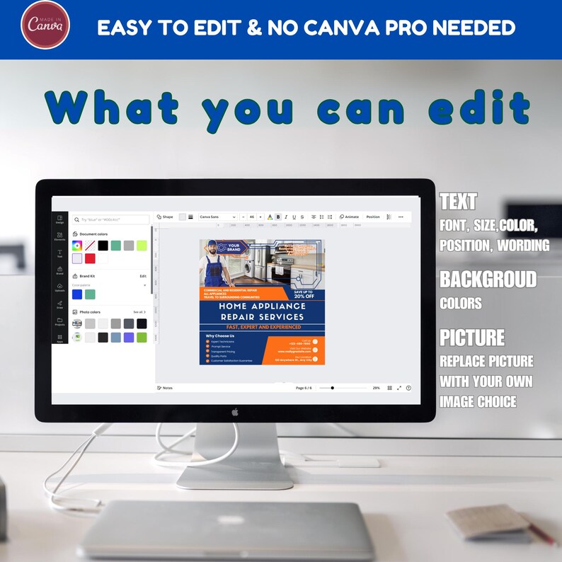 Editable Appliance Repair Flyer Template | Instant Download Easy Edit ...