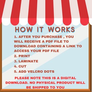 Circus Theme Kid's Busy Book, Printable Digital Download. Pre School ...