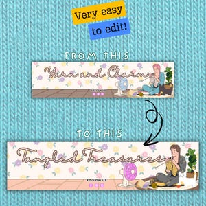 Crochet Shop Branding Kit: Etsy Banner & Icon Templates (canva) - Etsy