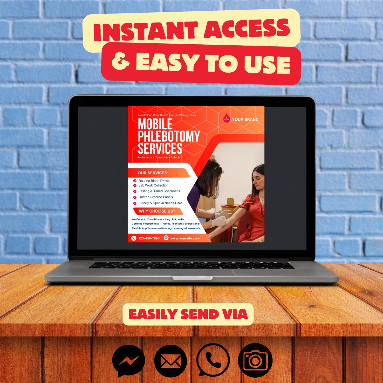 Mobile Phlebotomy Flyer Template: Healthcare Marketing Design (canva ...