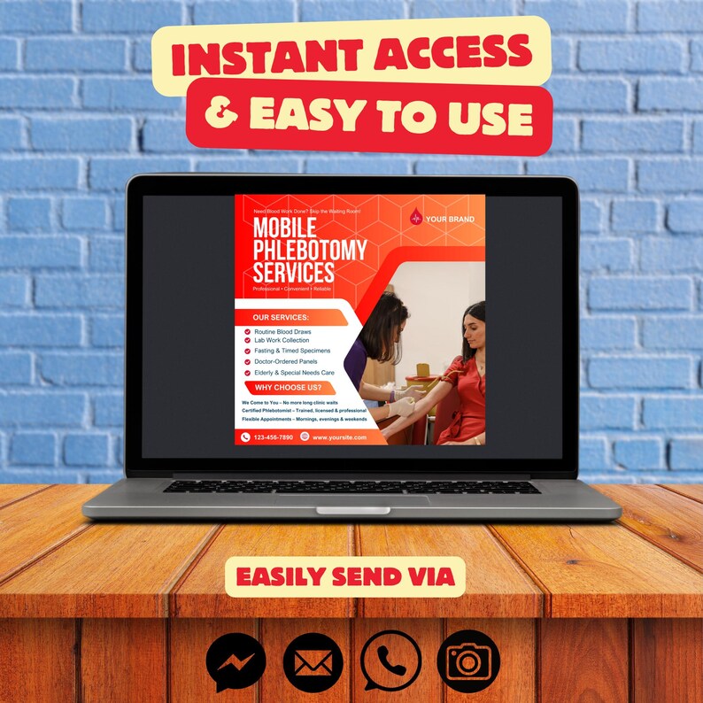 Mobile Phlebotomy Flyer Template: Healthcare Marketing Design (canva ...