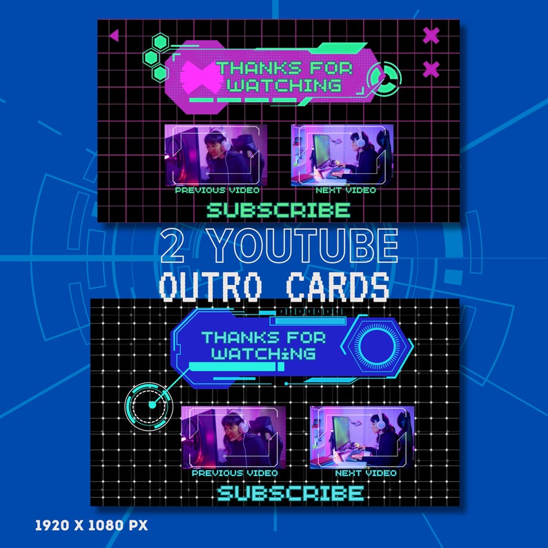 Youtube Gaming Channel Branding Kit Template. Canva Template Youtube ...