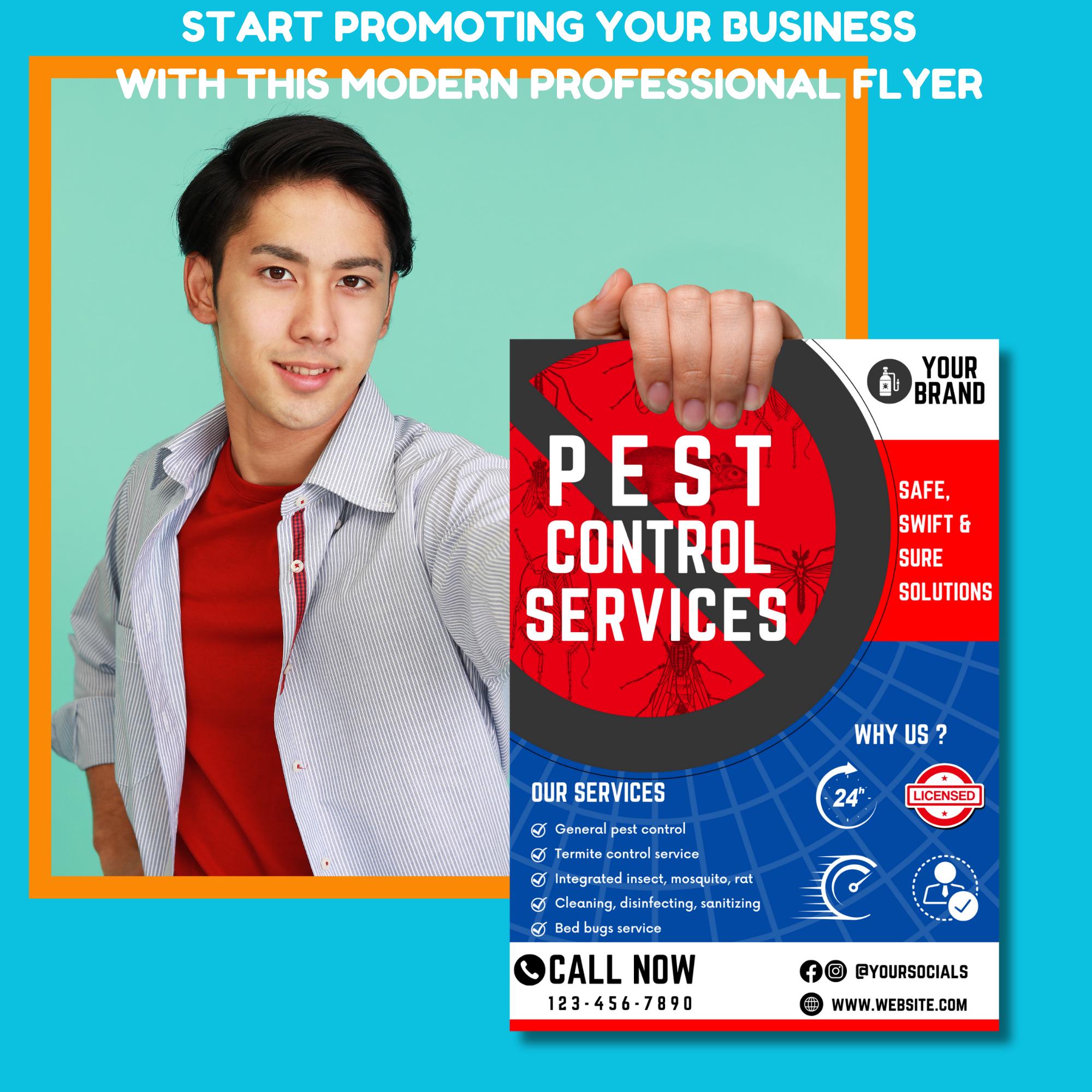 Pest Control Services Flyer Template: Customizable Canva Design ...