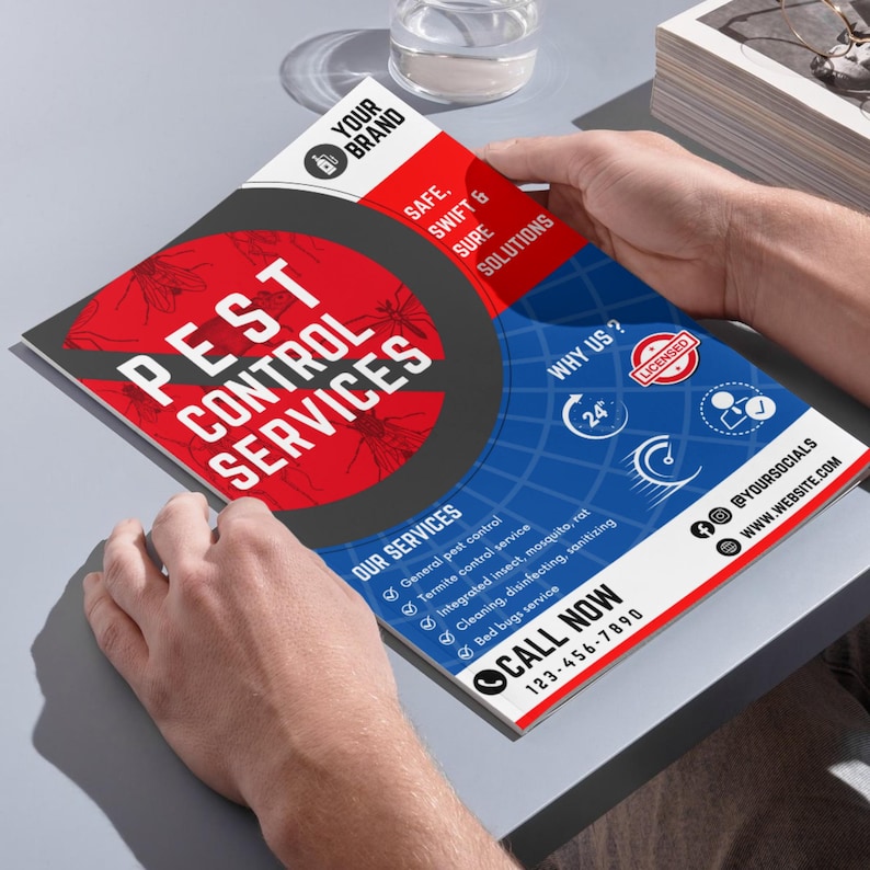Pest Control Services Flyer Template: Customizable Canva Design ...