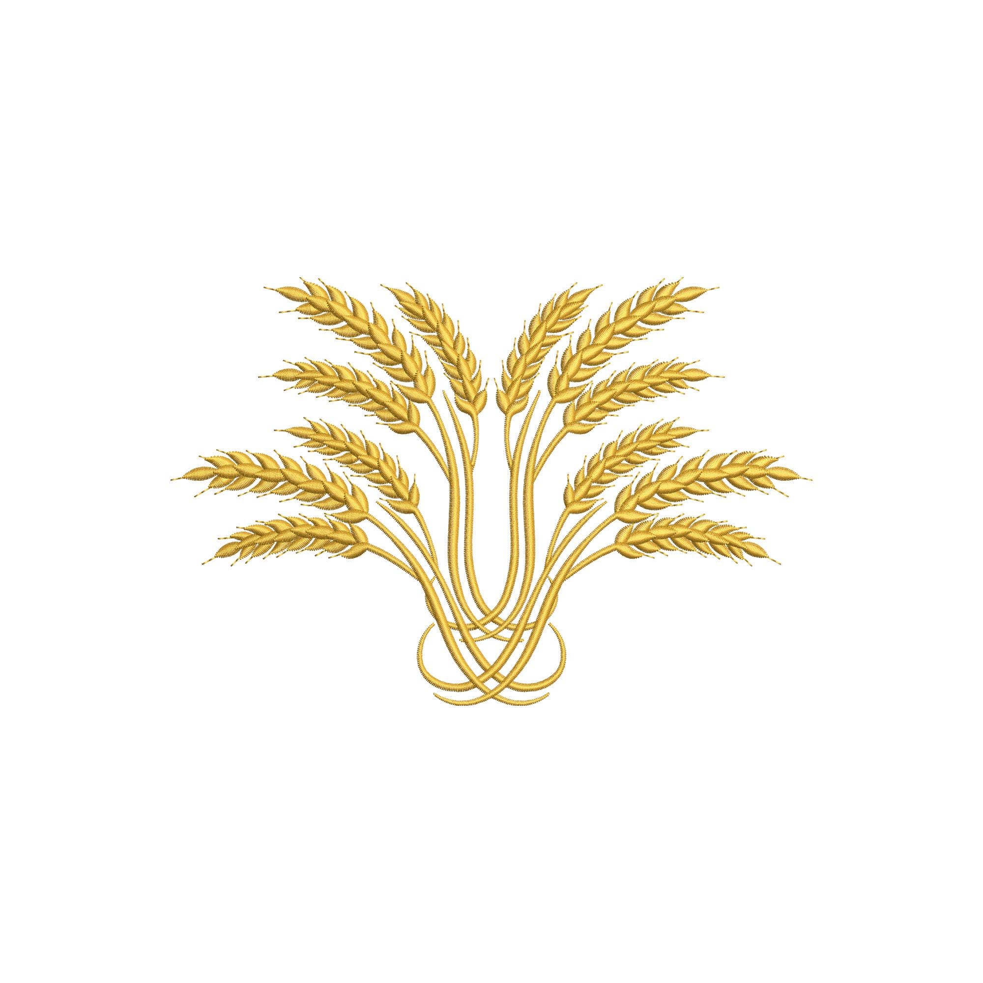Golden Wheat Embroidery Design | Ears of Wheat | Wheat Design ...