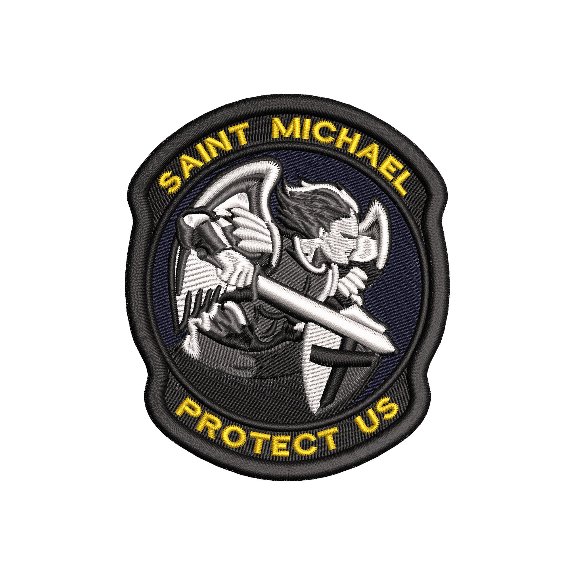 Design for Embroidery of Archangel Saint Michael. Digitized Embroidery ...