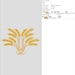 Golden Wheat Embroidery Design | Ears of Wheat | Wheat Design ...
