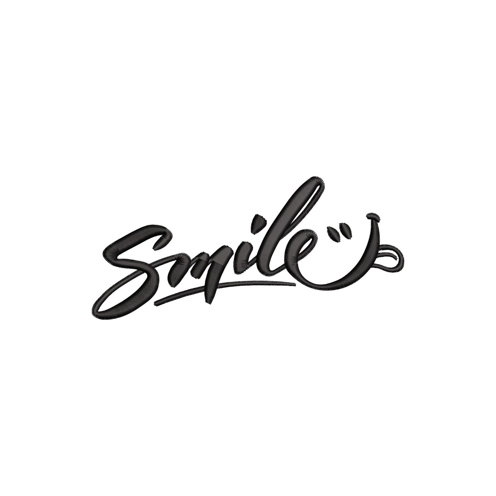 Smile Face Design Embroidery, Machine Embroidery Design , Happy Smiling ...