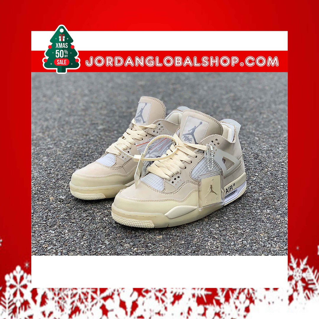 Jordans 4 Air X Off-white Retro Sail Jordan 4 SALE 50% All Items and ...