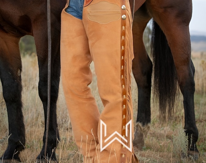 Fringed Chap Custom Made Chap Hand Made Chap Leather Western Chaps ...