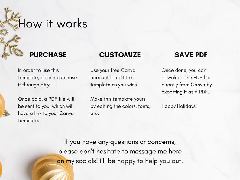 Christmas Tag Canva Template ~ Easy Editable Canva Template for ...