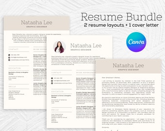 Resume and Cover Letter Template CV and Cover Letter Template ...