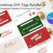 Christmas Tag Canva Template ~ Easy Editable Canva Template for ...