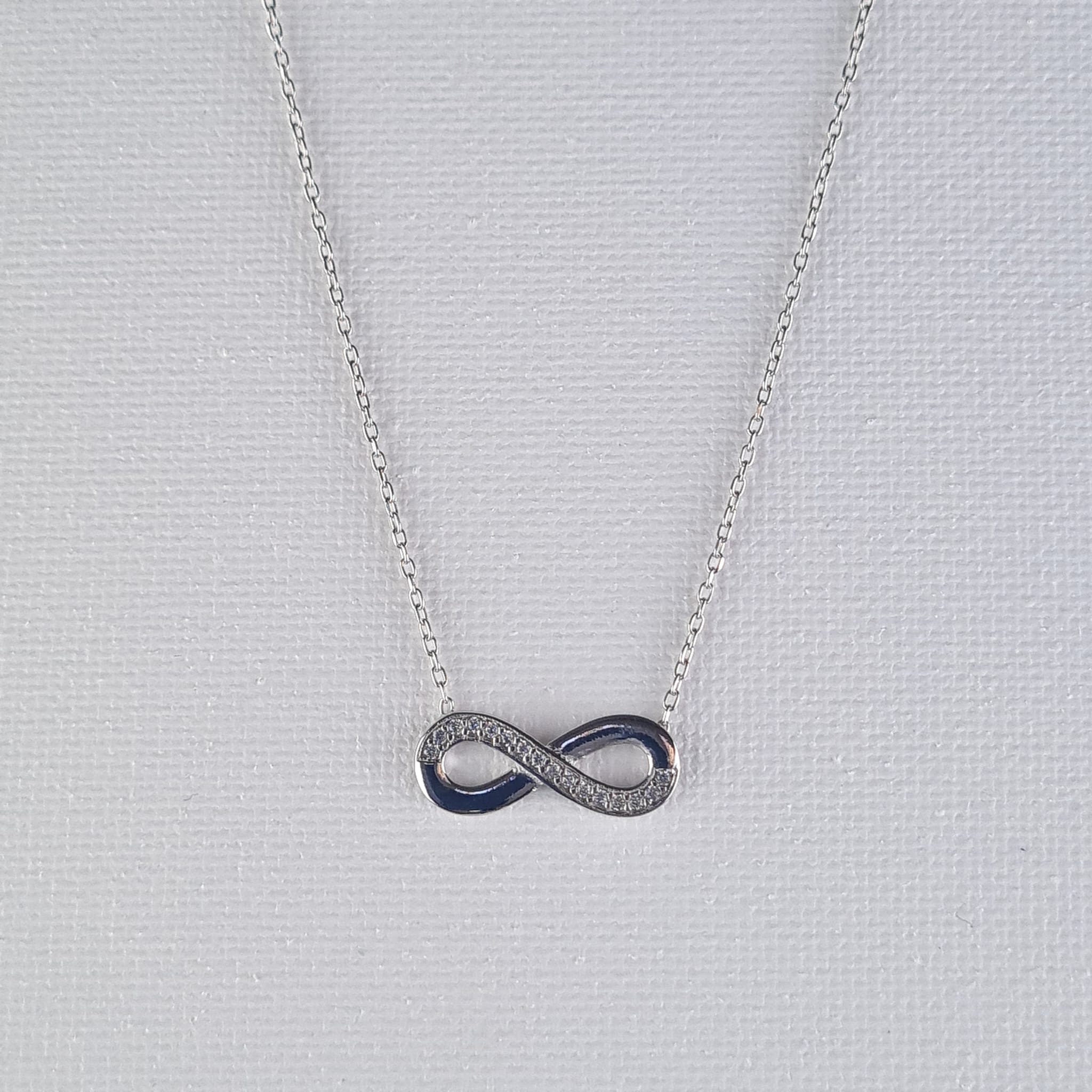 Infinity Symbol Pendant Necklace in Sterling Silver, Cute Necklace, Mom ...