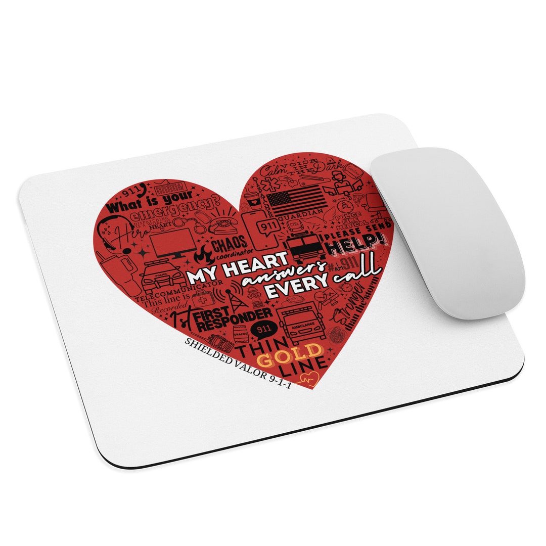 Red Dispatch Heart Mouse Pad | Dispatch Computer Mouse Pad - Etsy