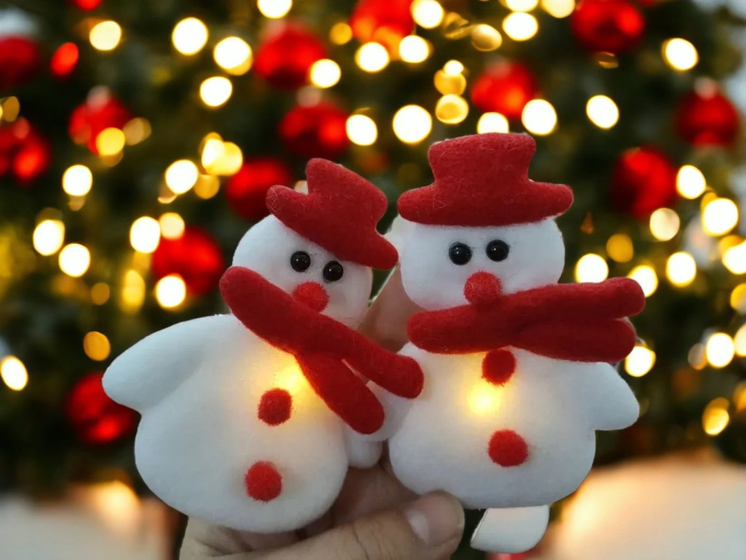 Christmas Decoration Snowman LED String Lights - Etsy