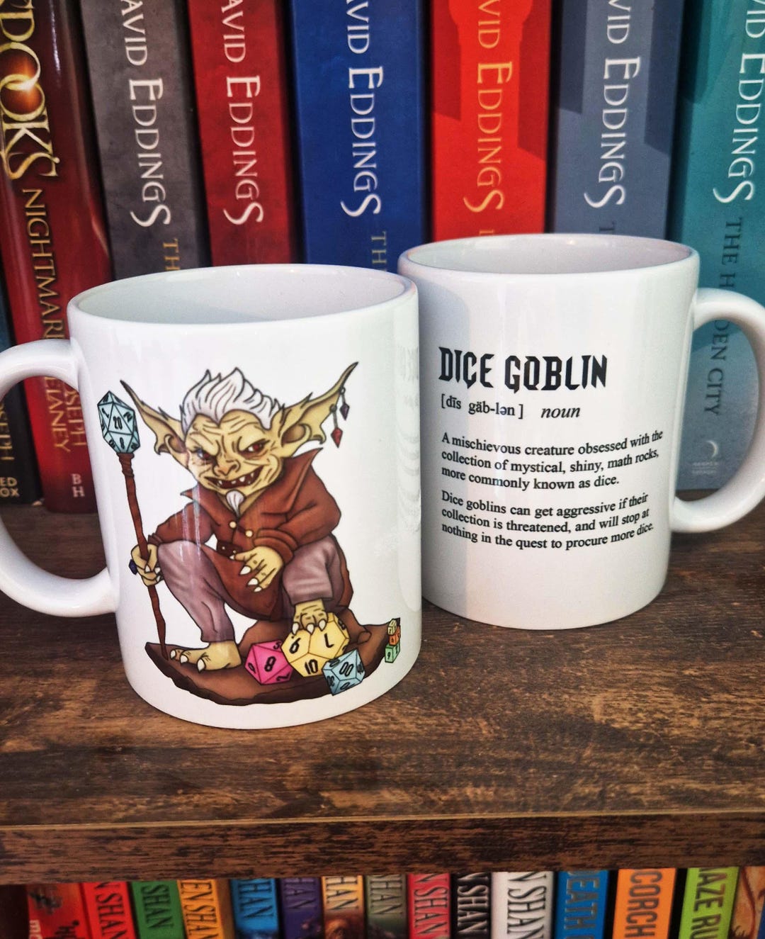 Dice Goblin Mug, DND Mug, Gamer Gift, Nerdy Gift - Etsy