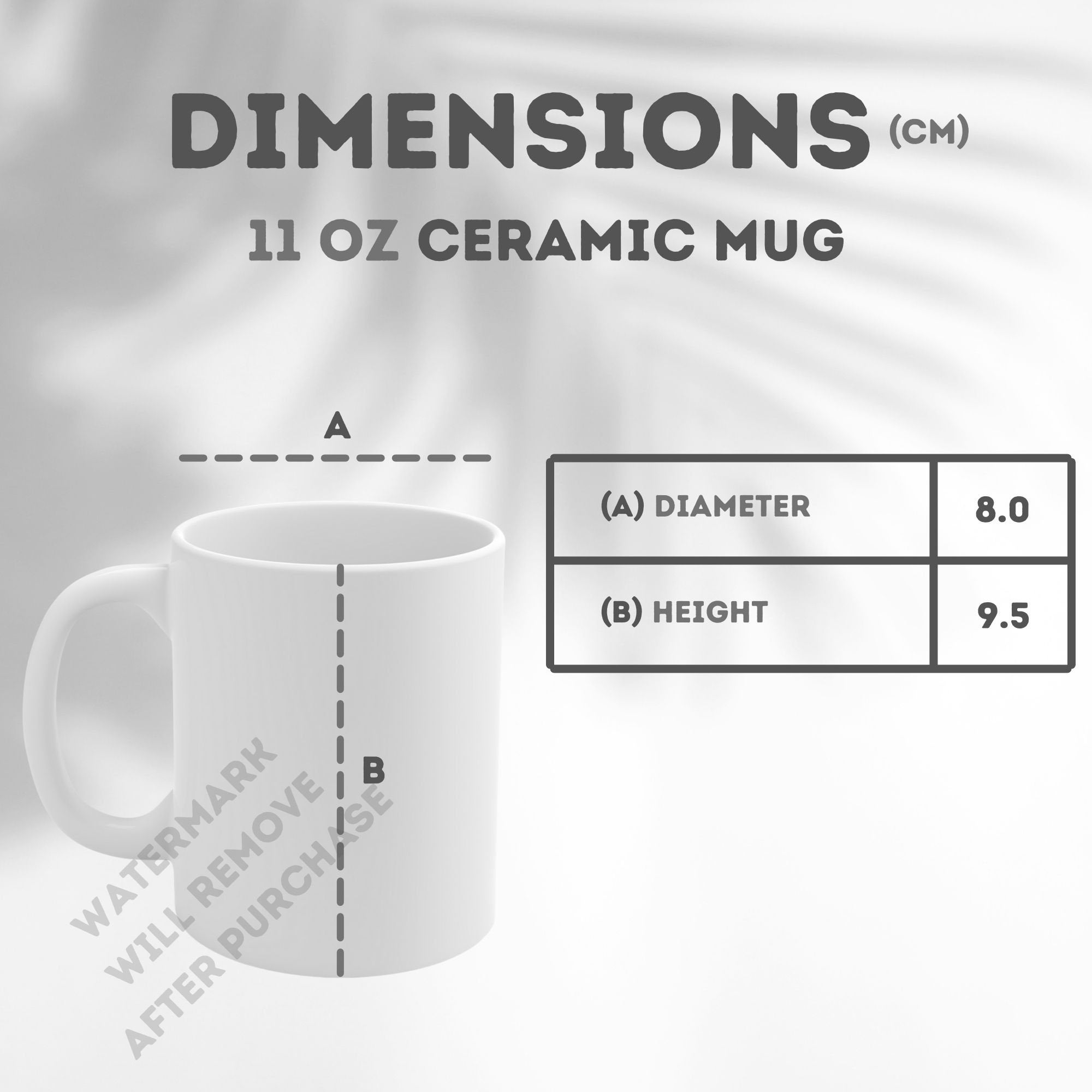 11 Oz Ceramic Mug Size Chart 11 Oz Ceramic Mug Mockup Mug Size Chart ...